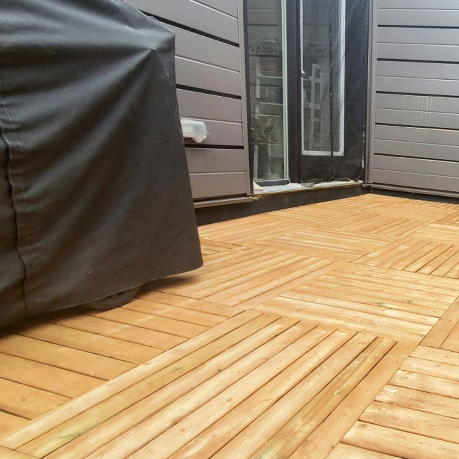 (Wide Board) Pressure Treated Wood - Deck Tiles - Designer Deck ...