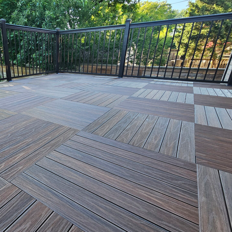 (WPC) Wood Plastic Composite - Deck Tiles - Designer Deck - Outdoor ...
